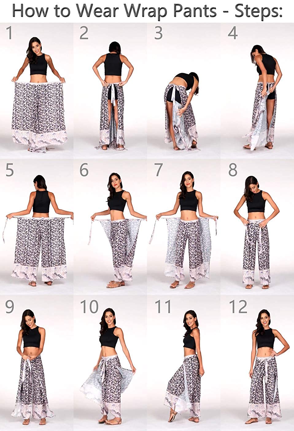 sarong wrap pants pattern